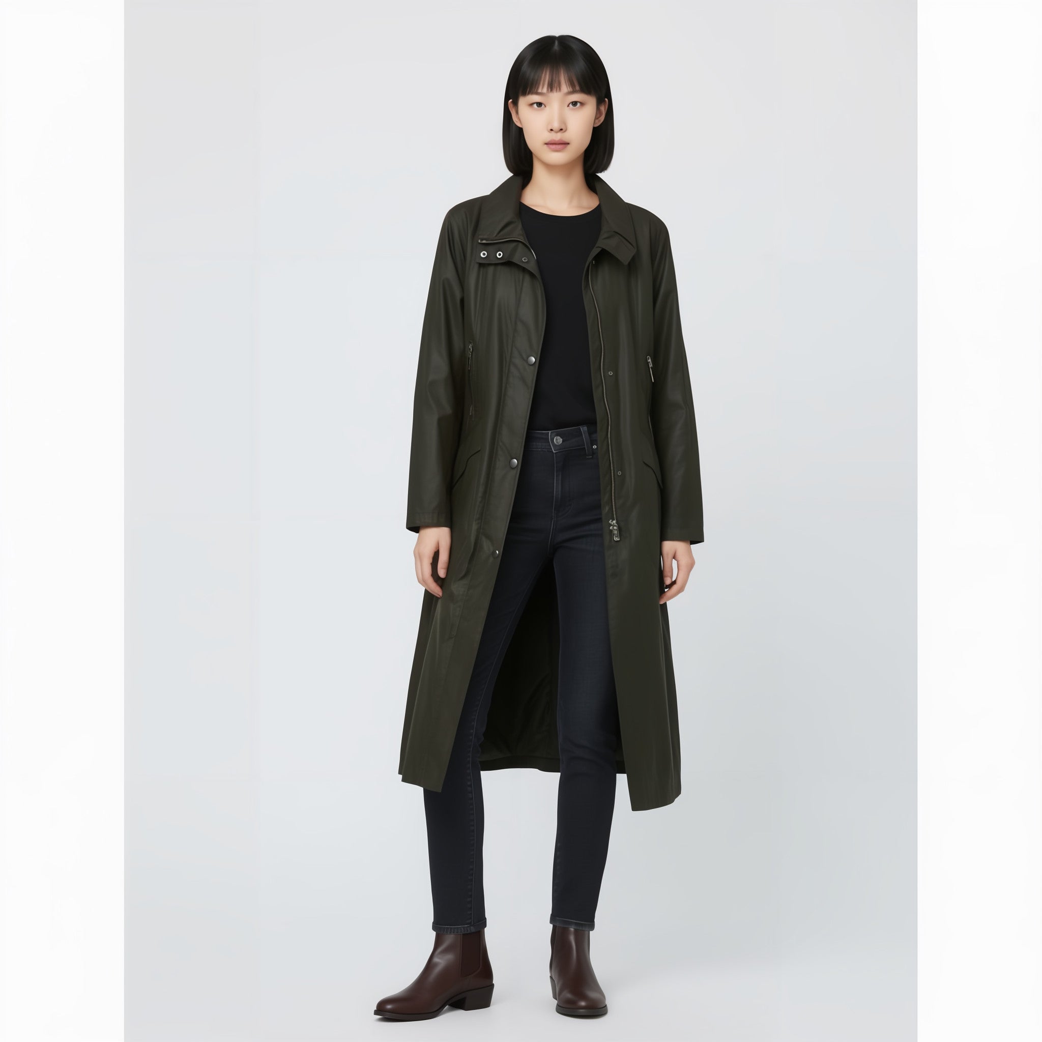 Long green coat – MARINA FASHIONS GALLERY